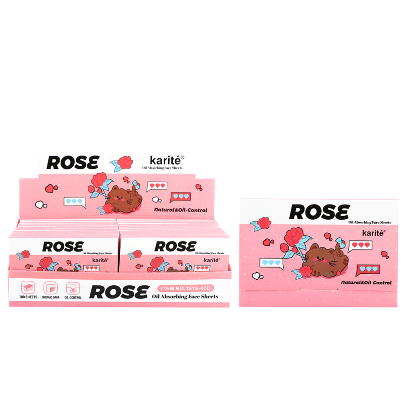 PAPEL ABSORBENTE GRASA ROSA KARITE REF:1616-47D – LC beauty