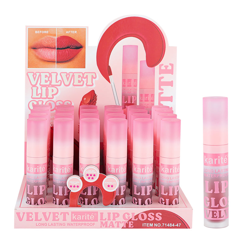 Lip Gloss Mate Velvet – karité REF:71484-47 – LC beauty